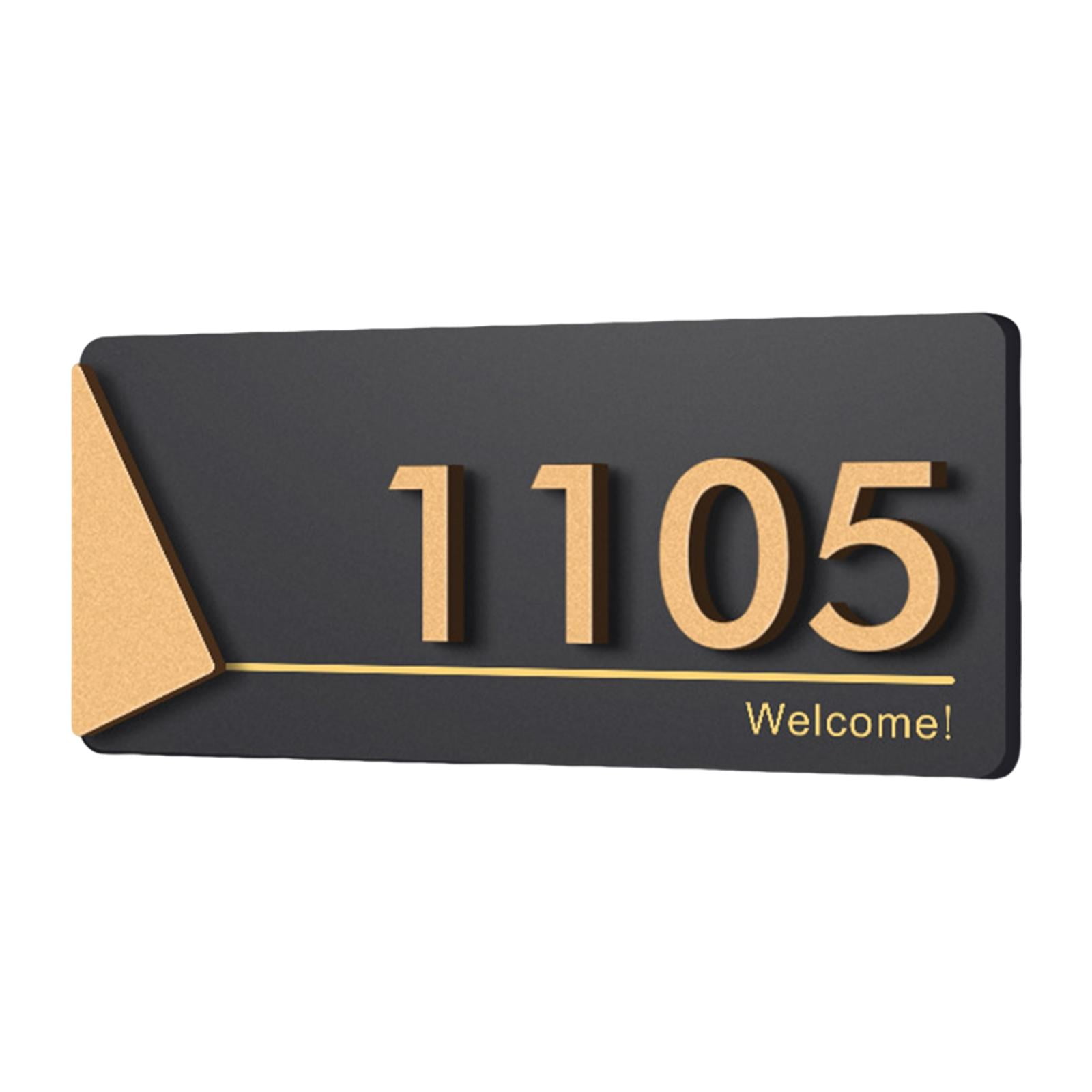 WLPZXP House Address Sign Rectangle Easy Installation House Number for ...