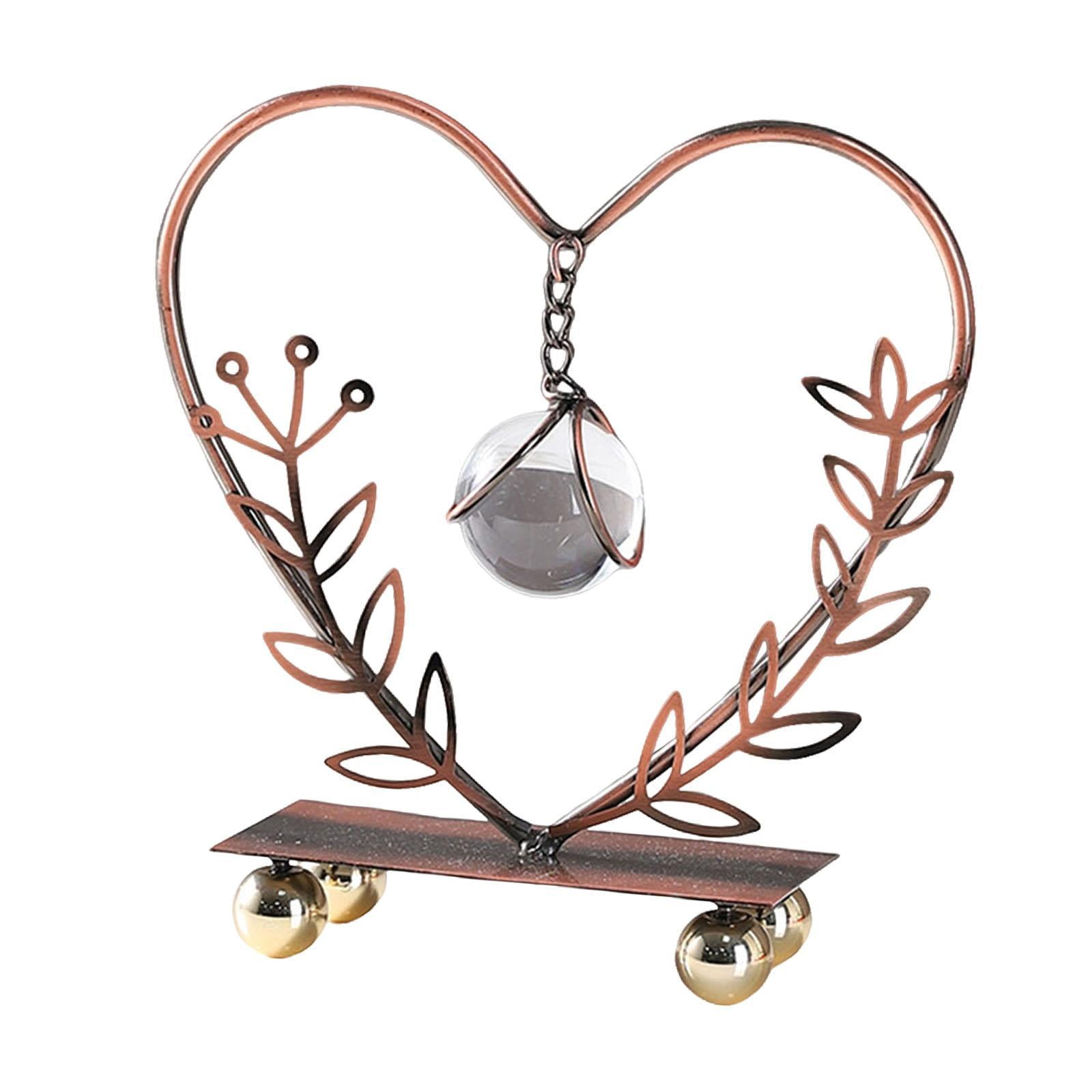 WLPZXP Leaf Iron Statue Desk Figure Home Collectible Gift Artwork ...