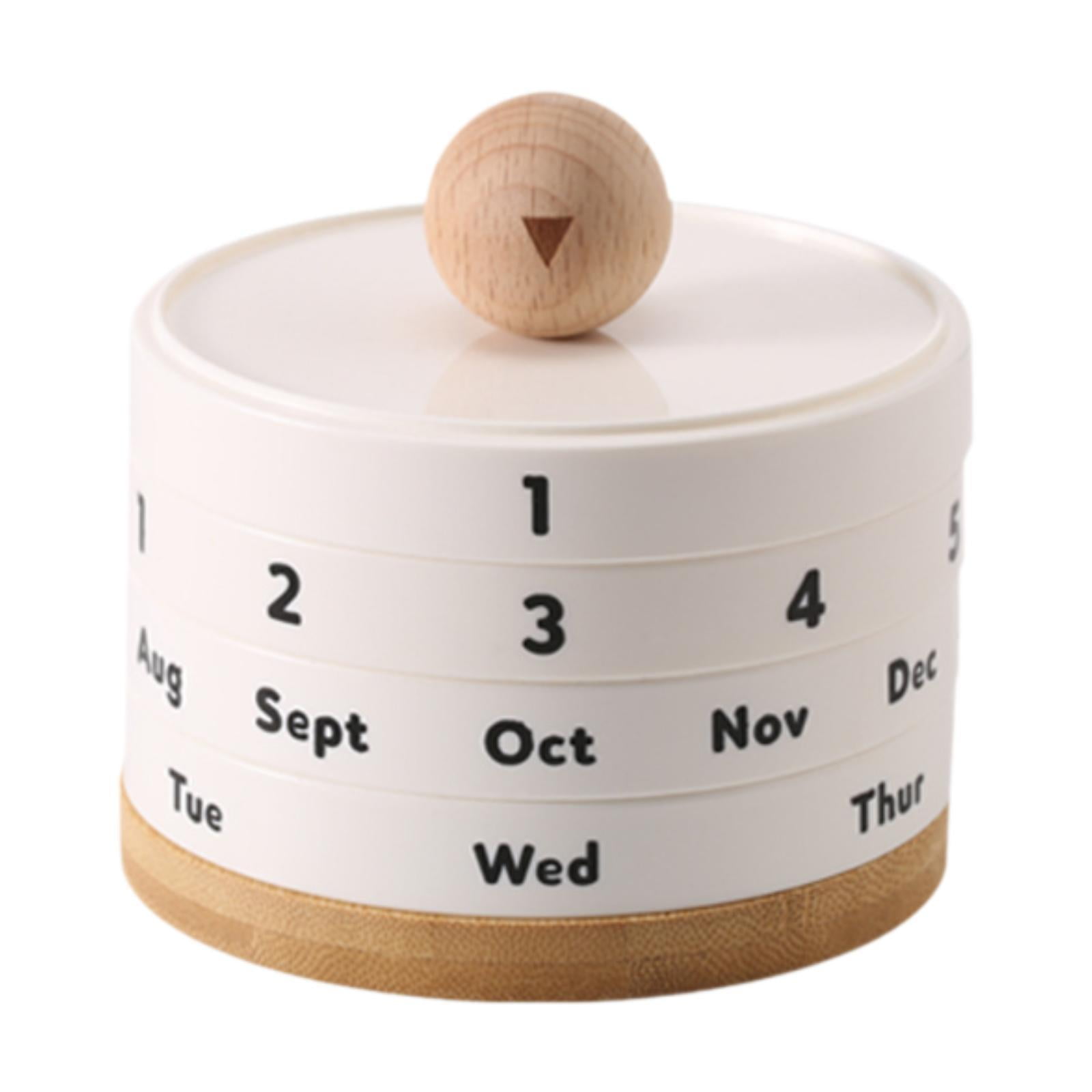 WLPZXP Perpetual Calendar Art Rotating Perpetual Calendar for School ...