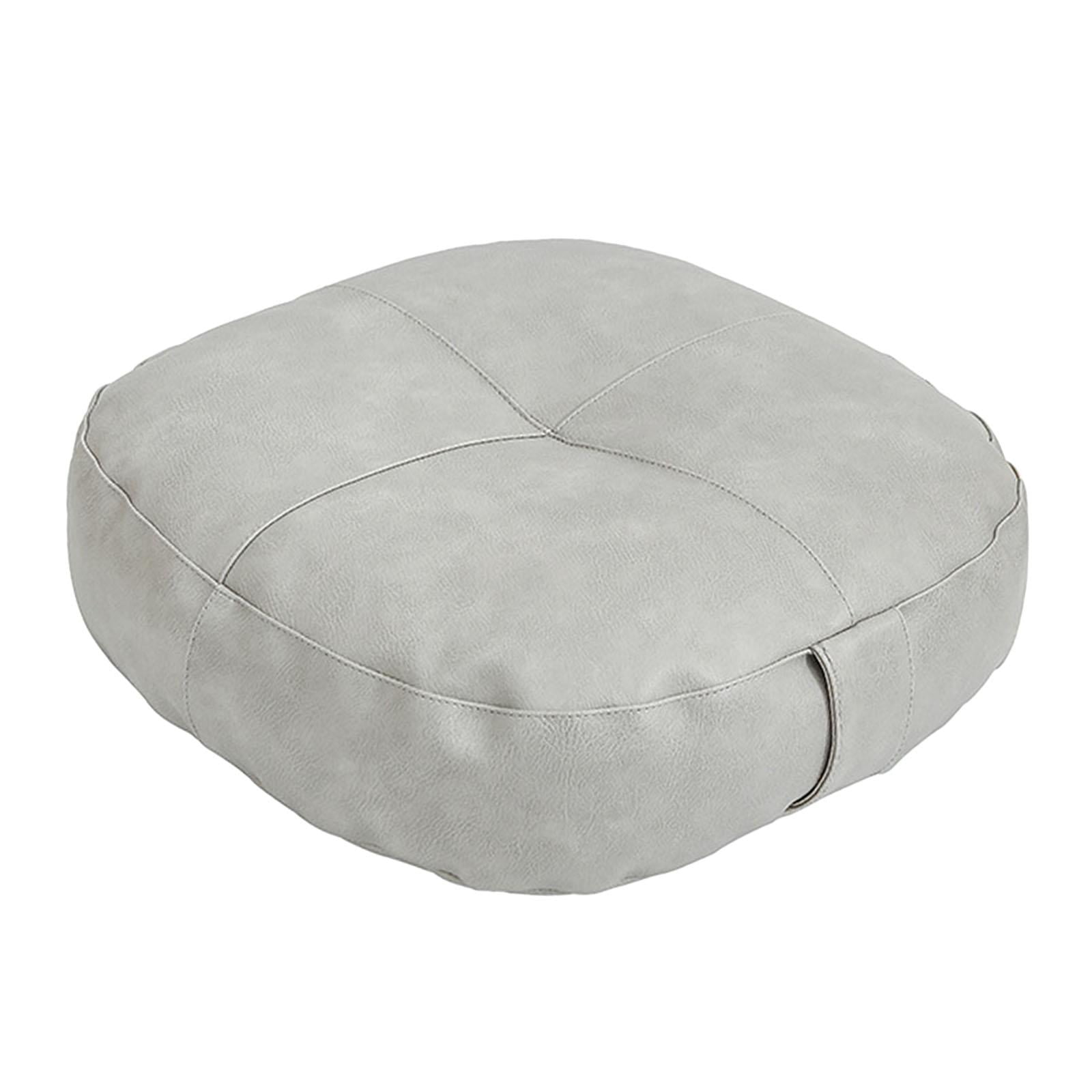 WLPZXP Round Floor Cushion Ottoman Pouf Premium Ottomans Footrest Seat ...