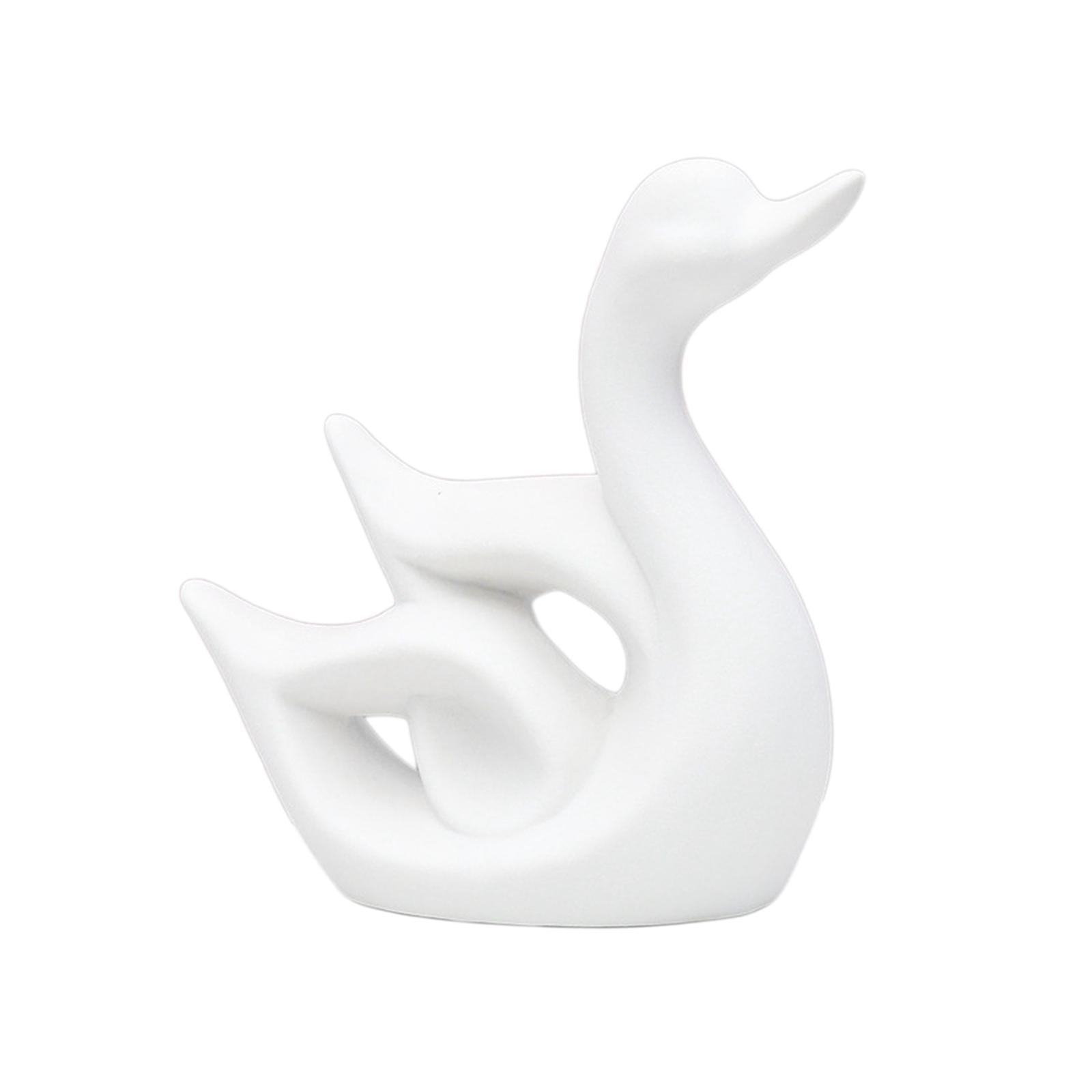 WLPZXP Swan Figurines Collection Ceramic Modern for Home Living Room ...