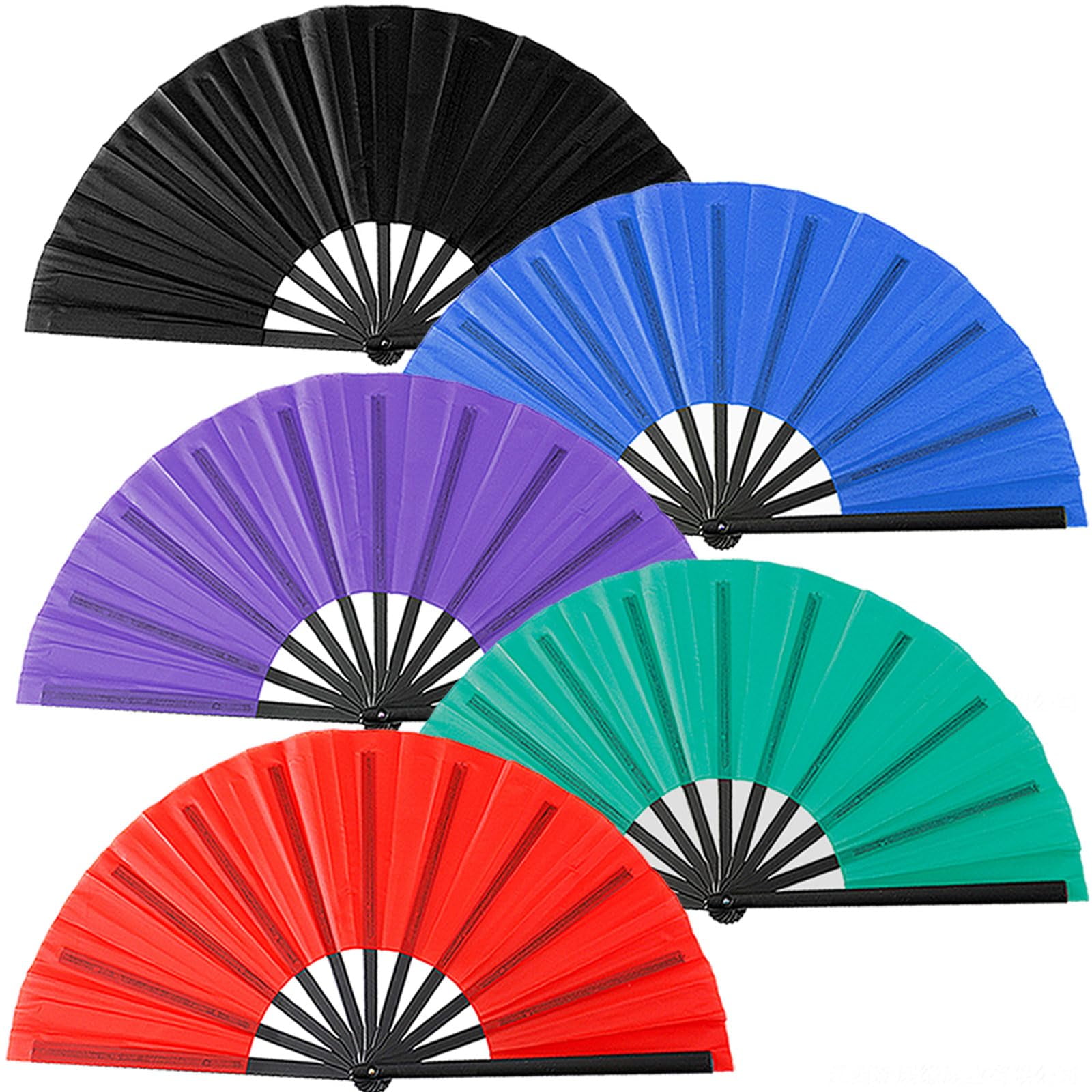 WLQ 20 Pcs Hand Fans for line Dancing Bulk, Chinese Kung Fu Tai Chi ...