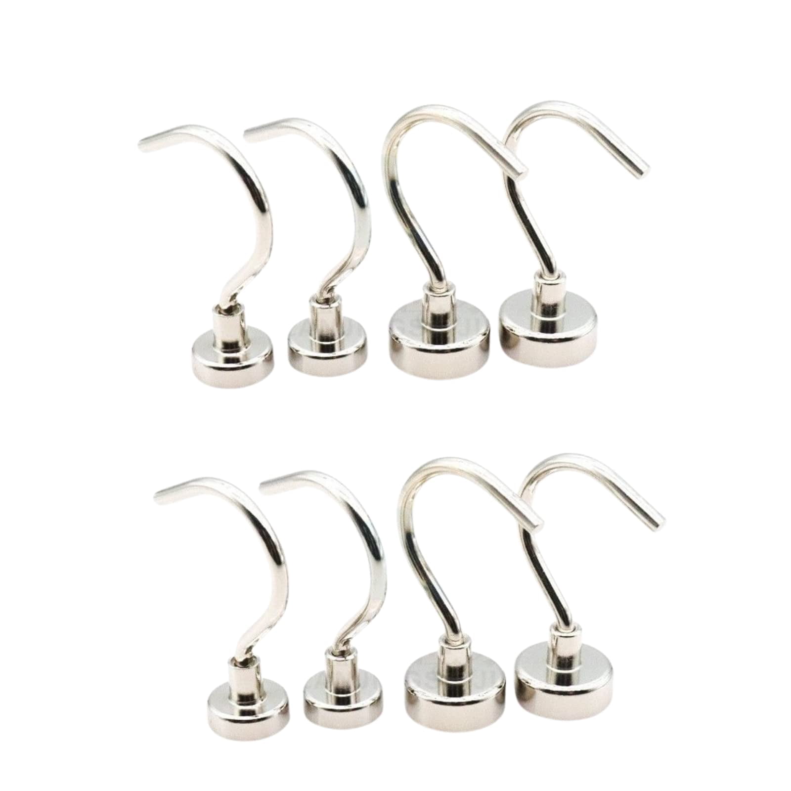 WLQ 8Pack Magnetic Hooks, Large Opening Hooks,Strong Neodymium Magnet ...