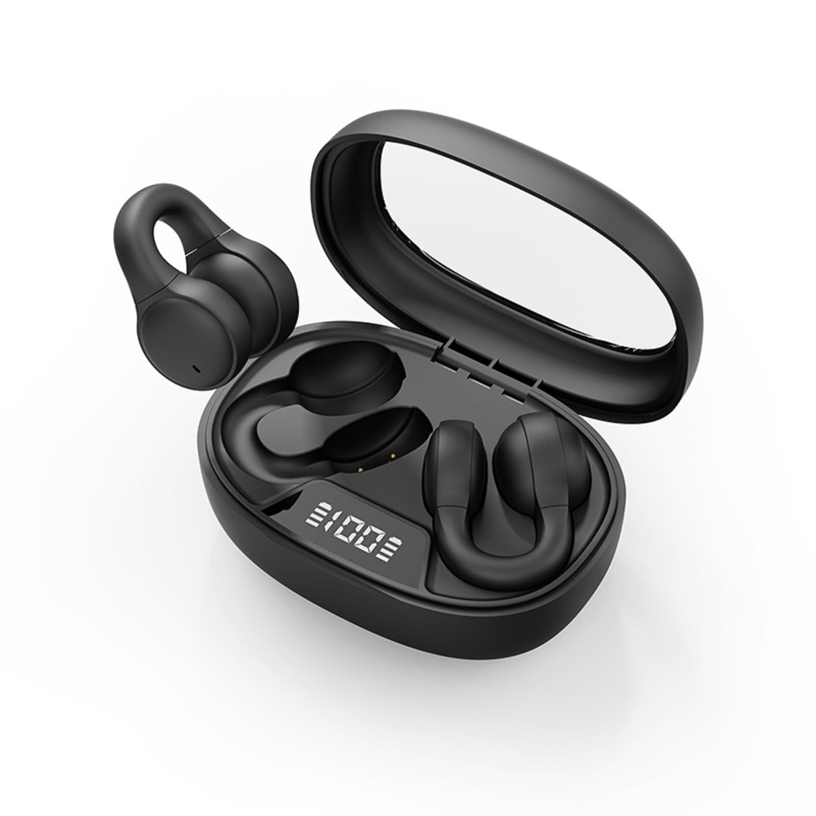 WLQ Clip On Open Ear Earbuds Wireless Bluetooth Small Earclip Outer Ear ...