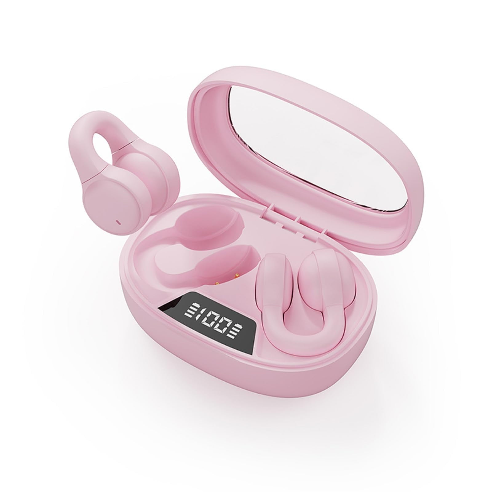 WLQ Clip On Open Ear Earbuds Wireless Bluetooth Small Earclip Outer Ear ...