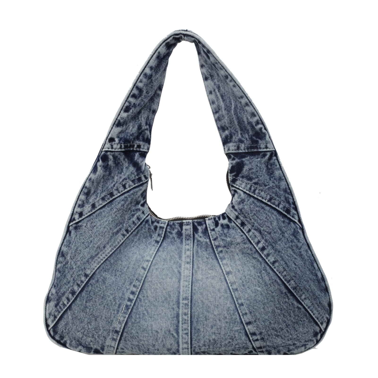 WLQ Denim Purse, Trendy Jean Purses Women Denim Hobo Bag Y2K Shoulder Bag Handbags (Dark Blue ...