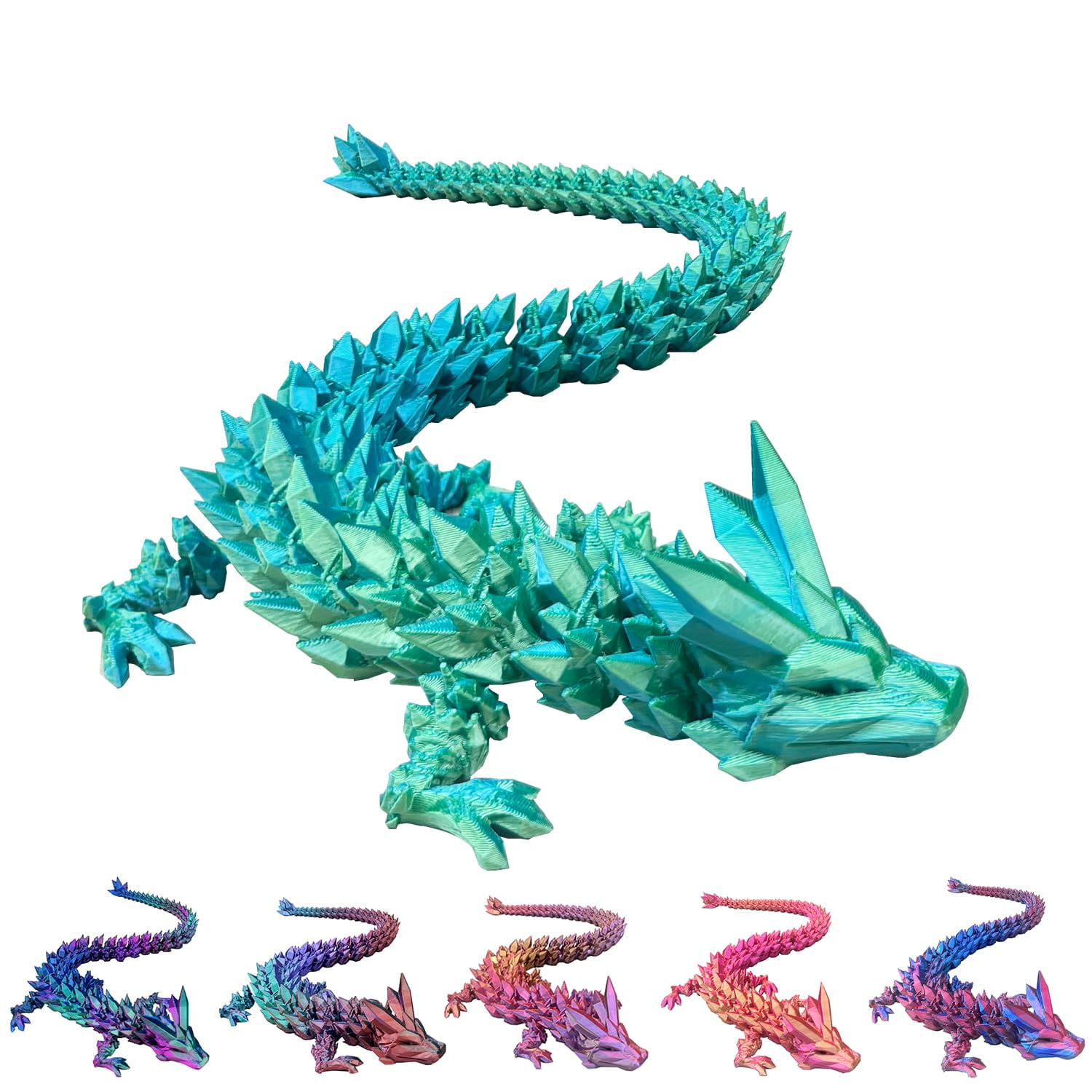 WLQ Dragon Eggs with Dragon Inside, 16.5 Inch Large 3D Printed Dragon ...