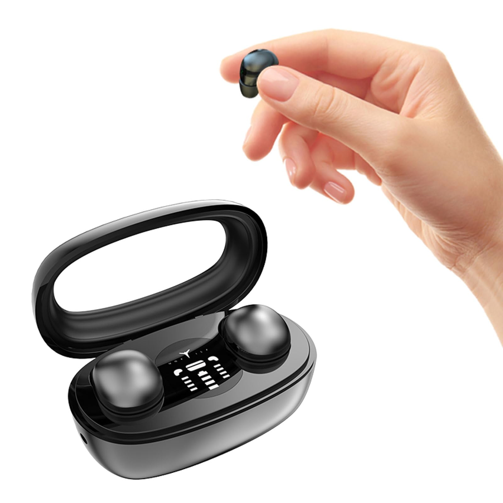 WLQ Invisible Smallest Mini Earbuds Wireless Bluetooth Ear Buds for ...