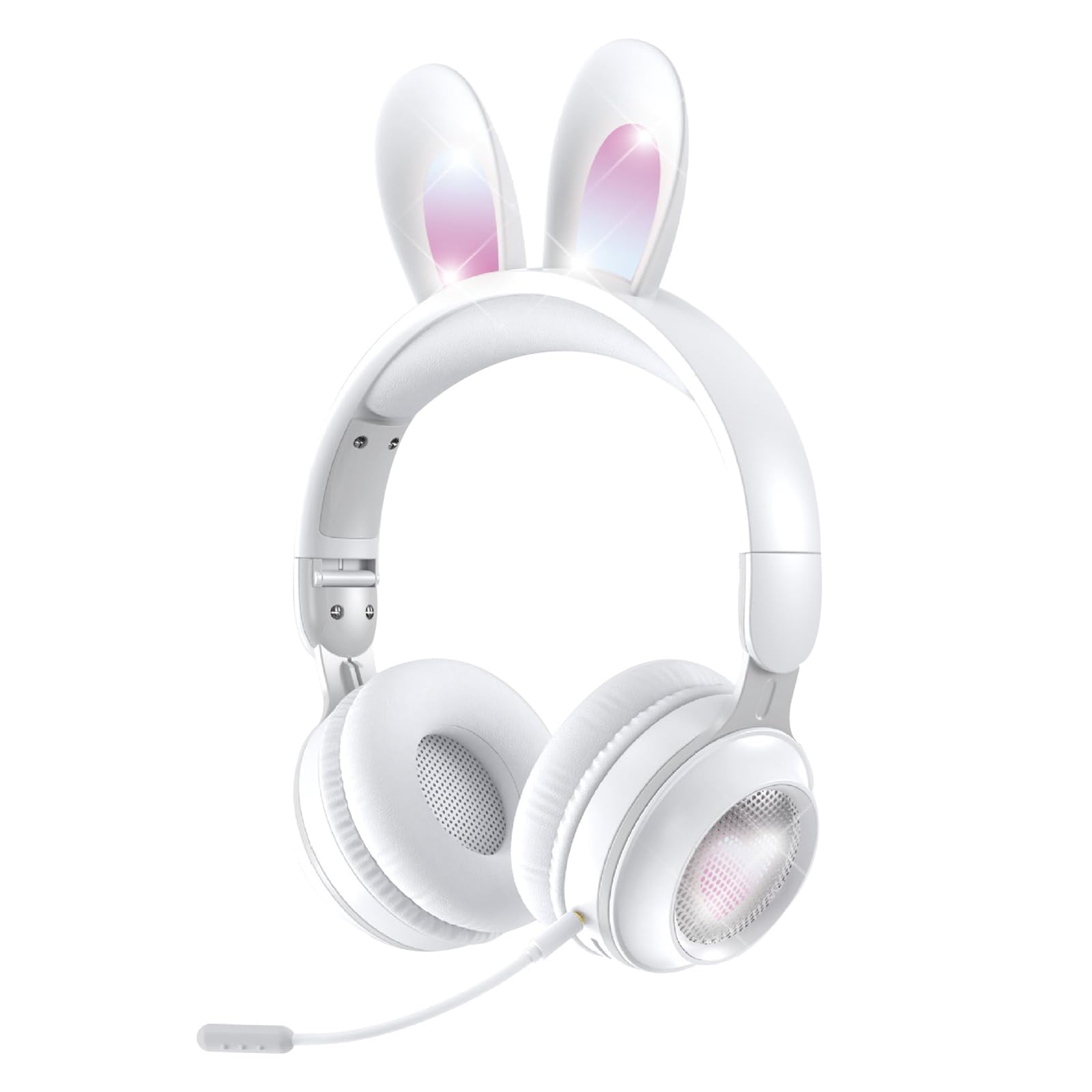 WLQ Kids Wireless Bluetooth Headphones with Microphone, Children Cute ...