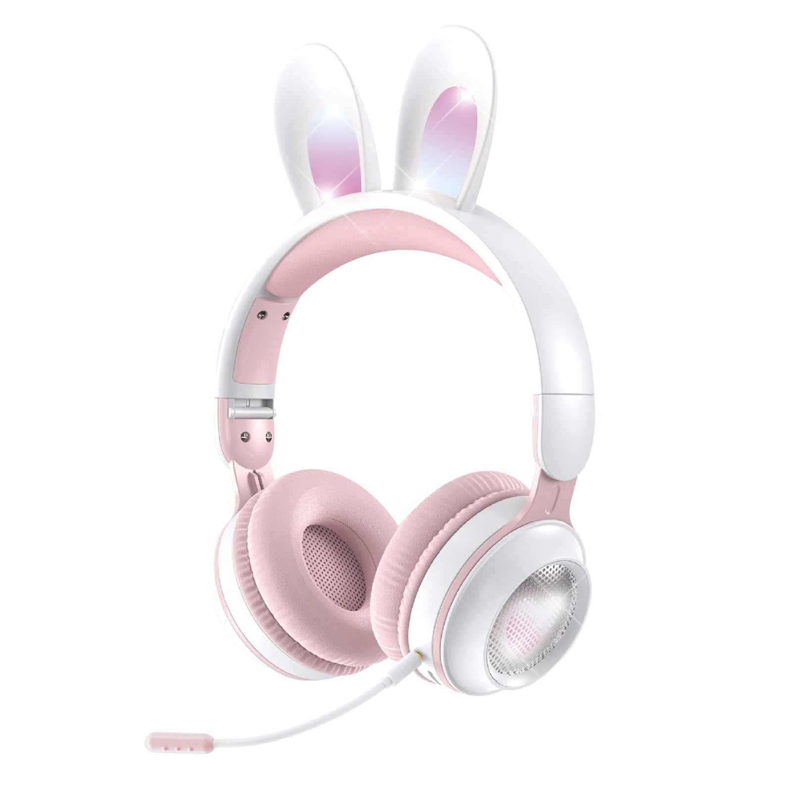 WLQ Kids Wireless Bluetooth Headphones with Microphone, Children Cute ...