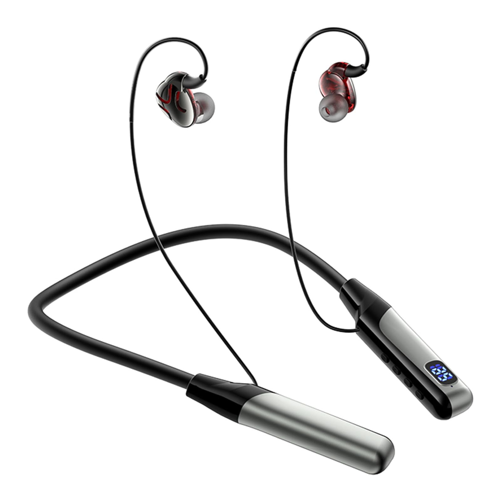 WLQ Neckband Bluetooth Headphones Neck Earbuds Wireless Around The Neck ...