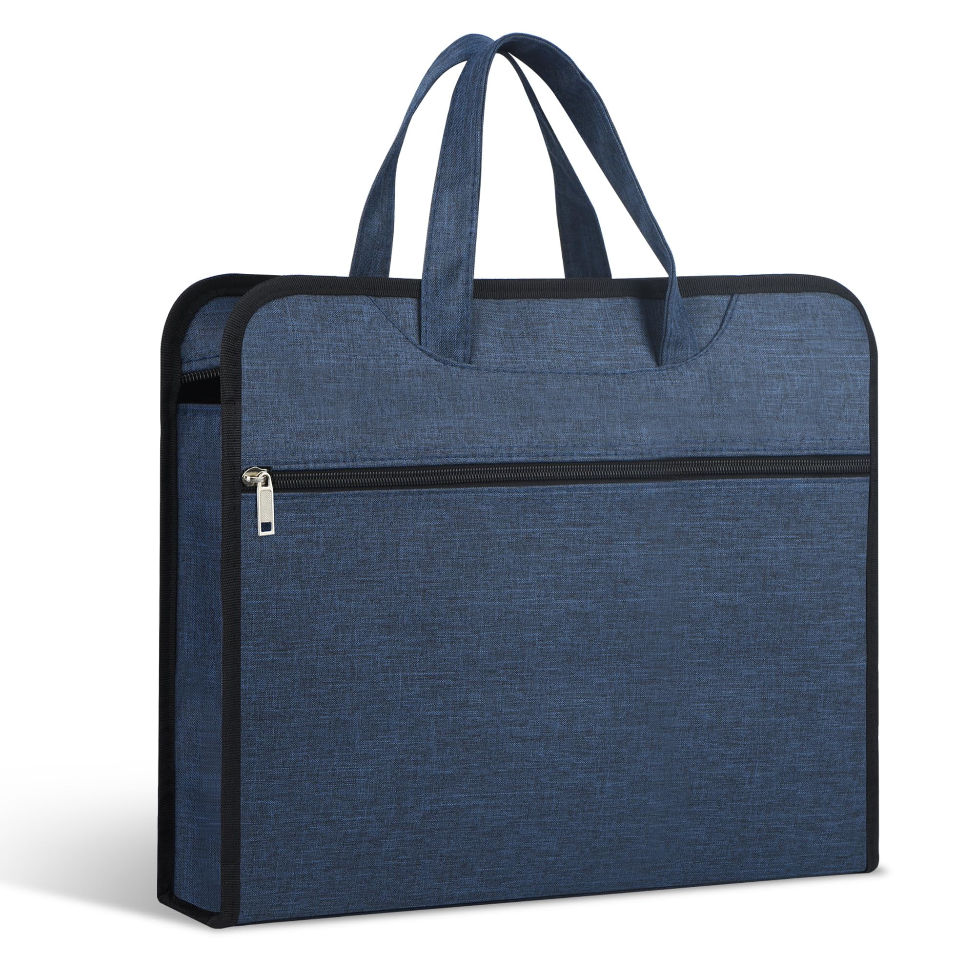 WLQ Portable Briefcase with Handle, Waterproof Oxford Laptop Bag, File ...