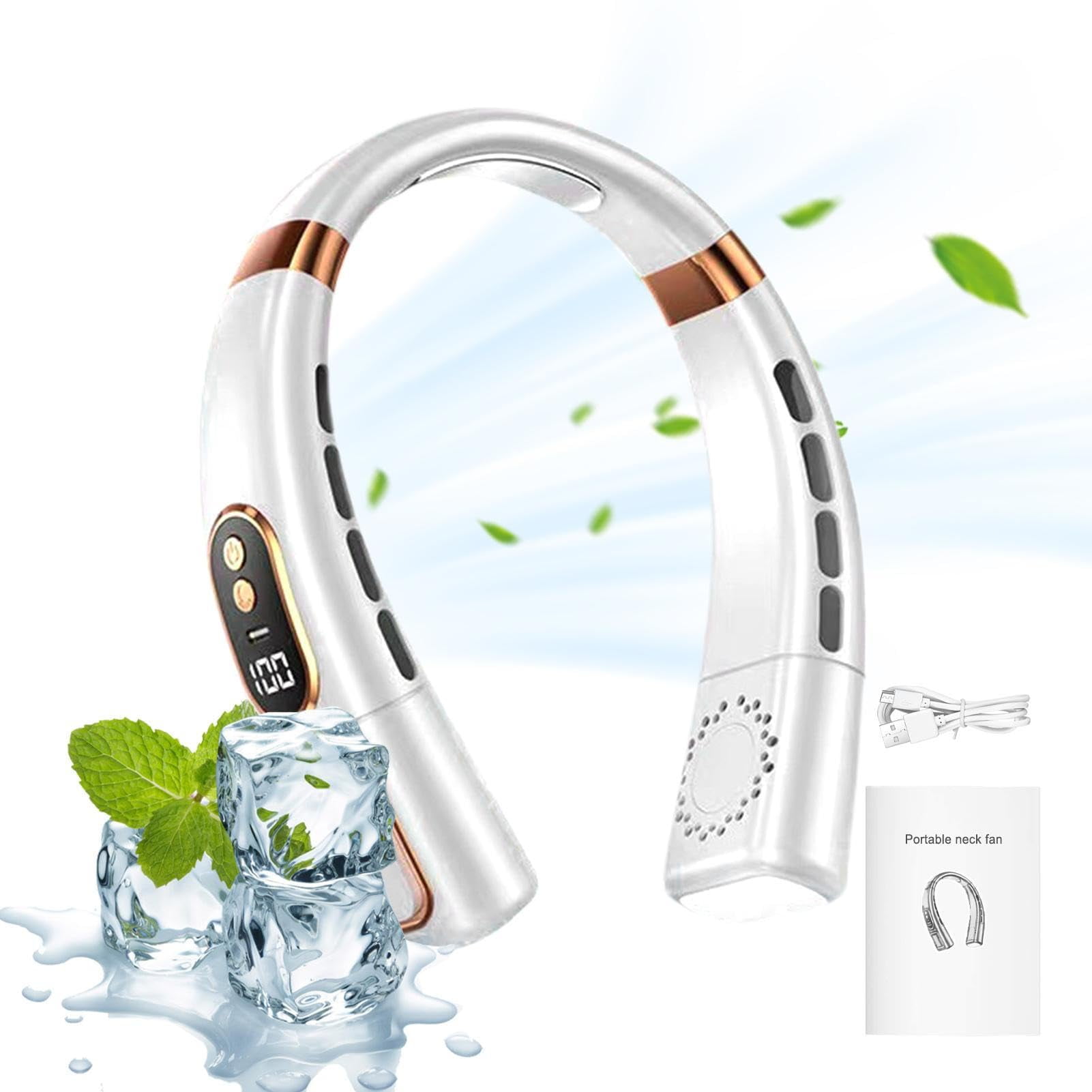 WLQ Portable Neck Fan | Personal Bladeless Neck Fans, Super Quiet, 5 ...