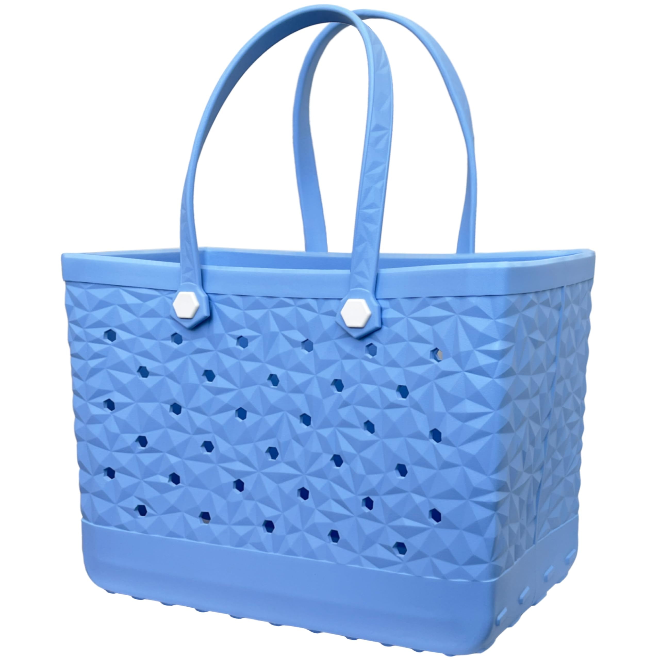 WLQ Rubber Beach Tote Bag Waterproof Tip-Proof Outdoor Tote Bag for the Beach Boat Pool Sports ...