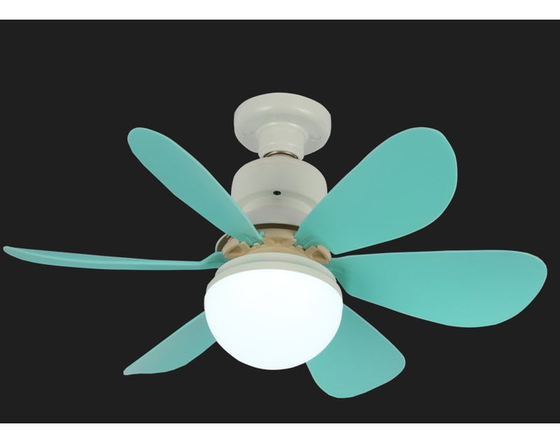 WLQ Small LED Ceiling Fan with Light and Remote Control - Modern ...