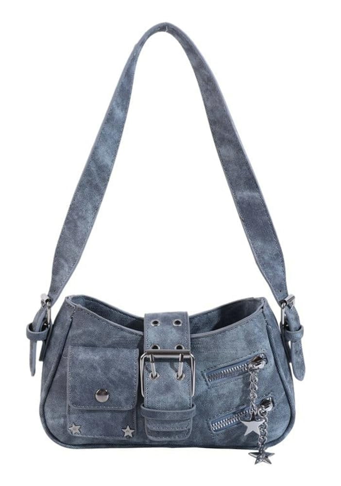 WLQ Trendy Shoulder Bags Women 2025 Spring Punk Underarm Purse ...