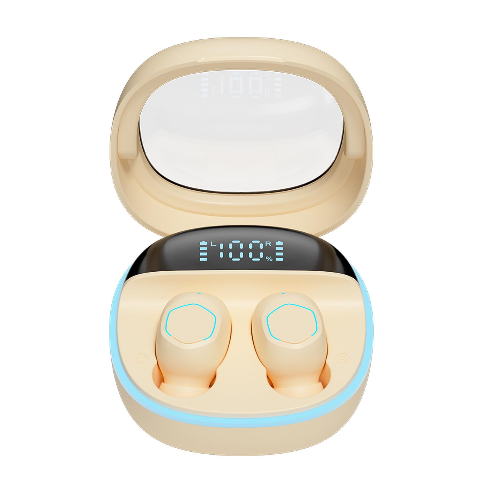 WLQ Wireless Purple Small Earbuds For Small Ear Canals Micro Headphones ...