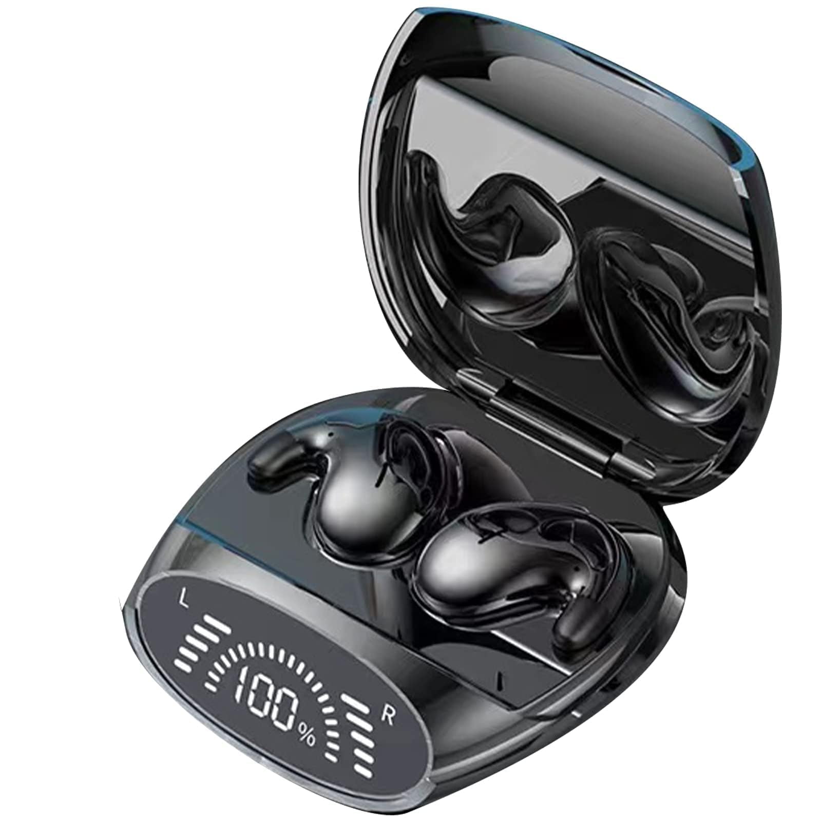 WLQ Wireless Sleep Earbuds for Side Sleepers Soft Comfortable Sleeping in Bed Ear Buds on Side ...