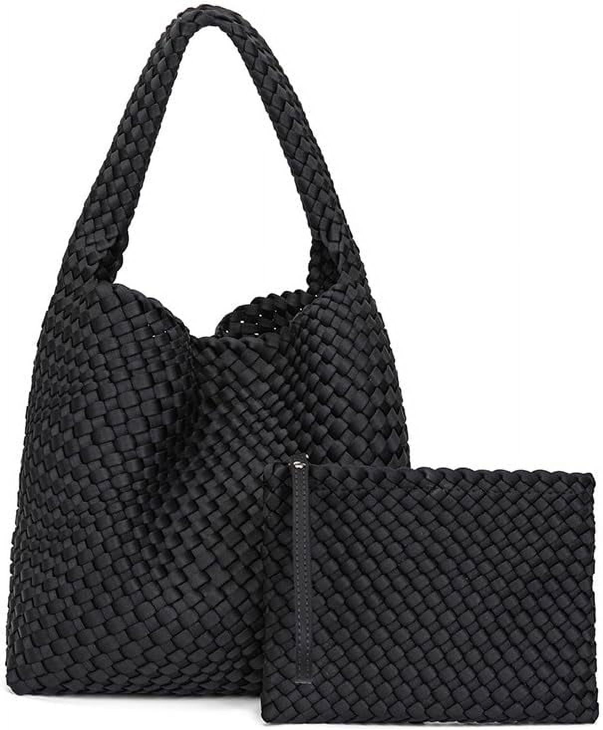 WLQ Woven Crossbody Bags for Women Braided Purse Top Handle Woven ...