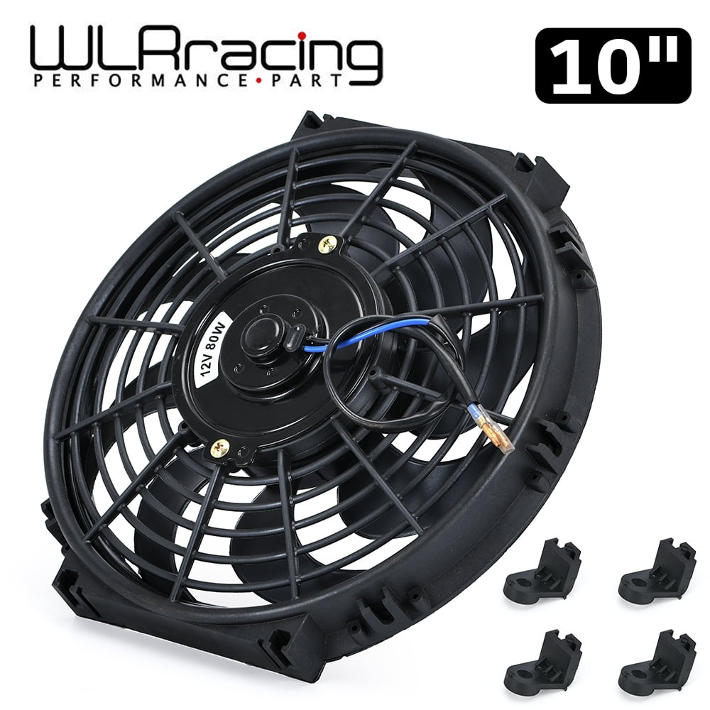 WLR 10" Inch Slim Fan Electric Radiator Cooling 12V 800CFM 8 Blades ...