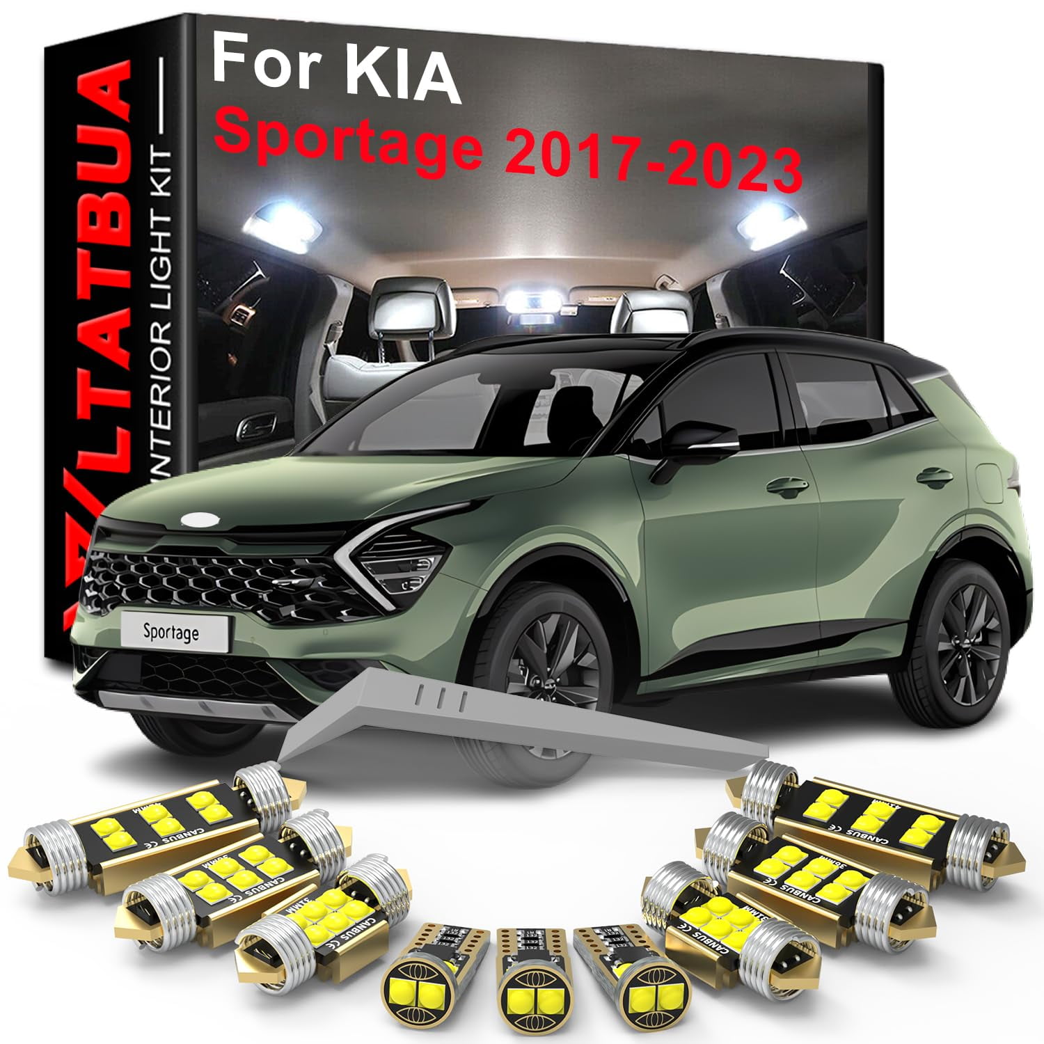 WLTATBUA LED Interior Light IFF17 Kit Package Replacement for KIA ...
