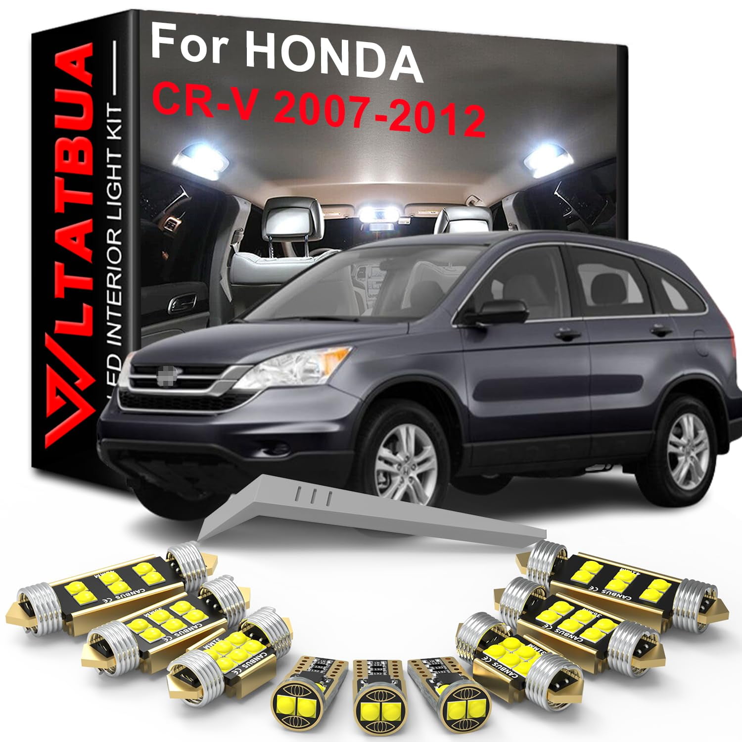 WLTATBUA LED Interior Light Kit Package Replacement for HONDA CRV 2007 2008 2009 2010 2011 2012 ...
