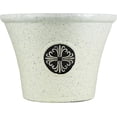 WLTER Round Plastic Logo Modern Planter, Beige, Large 14.75" - Walmart.com