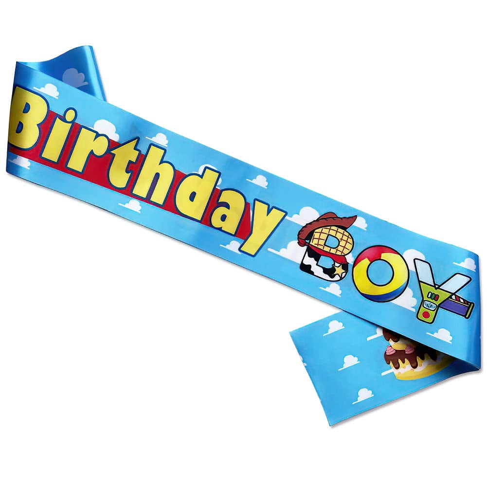 WLWLGLUCK Toy Theme Story DHF10 Birthday Boy Sash for Kids, Toy ...