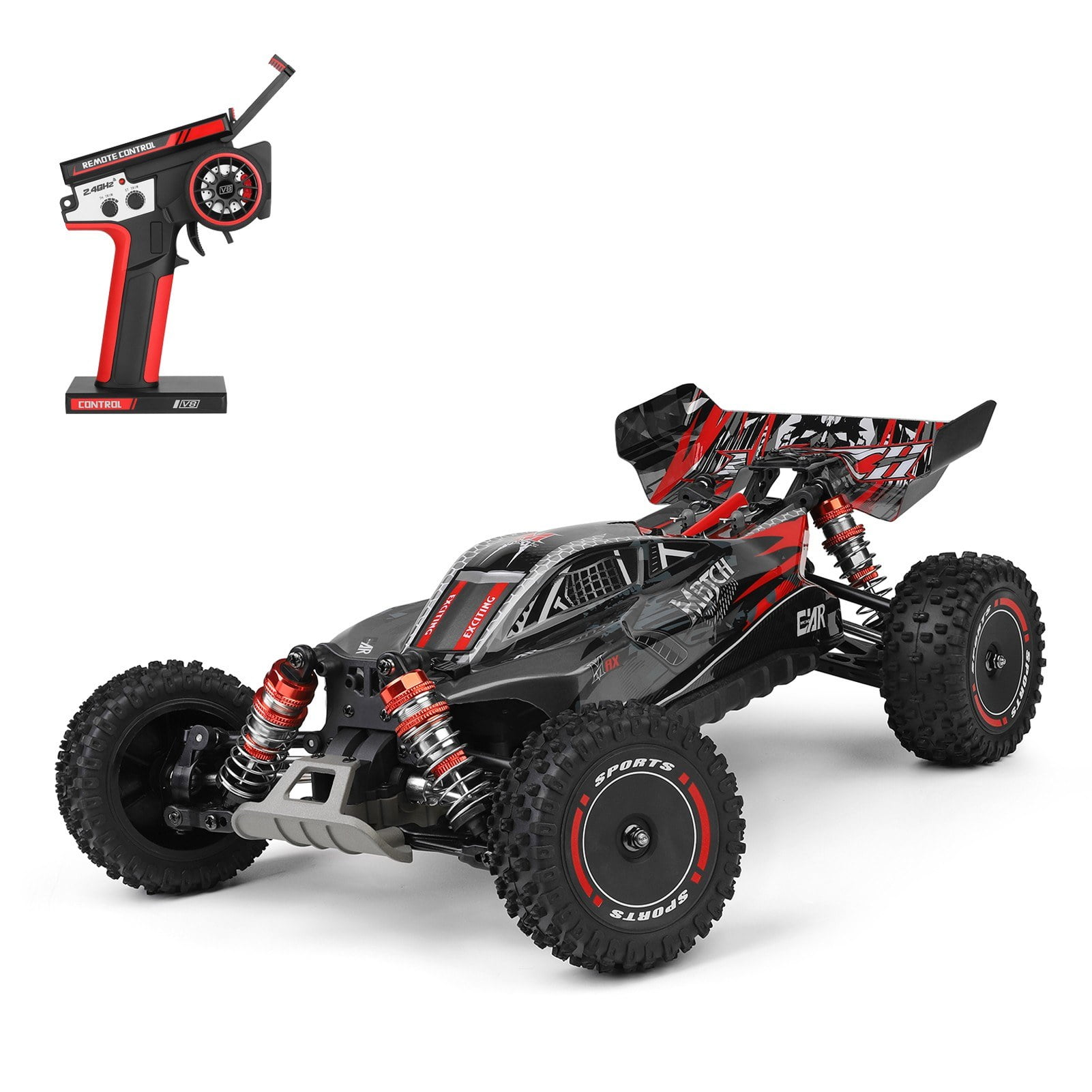 WLtoys 124010 Remote Control Car 1/12 2.4GHz 55KM/H 4WD Off Road ...