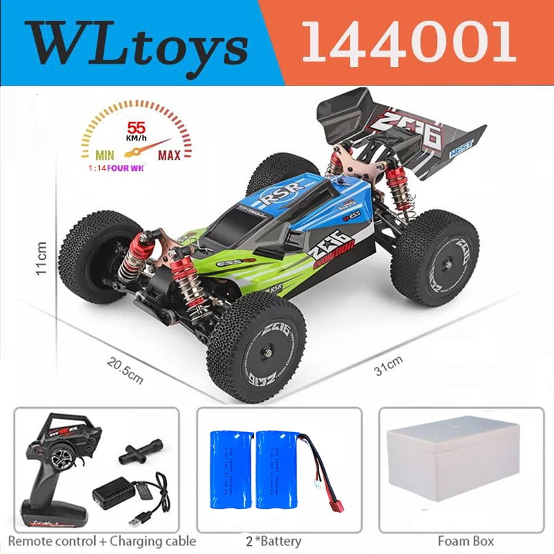 WLtoys 124017 124007 75KM/H RTR 2.4G Racing RC Car Brushless 4WD ...
