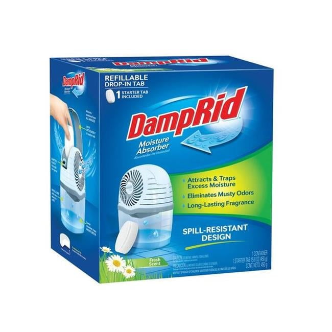 WM Barr DampRid 15 oz System Refill Pack, Tab Design, Moisture Trap ...