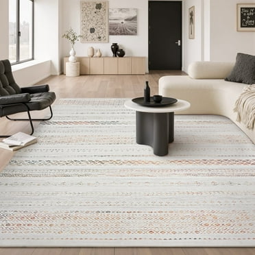 Better Homes & Gardens 5x7 Beige Plaid Wool Indoor Area Rug - Walmart.com