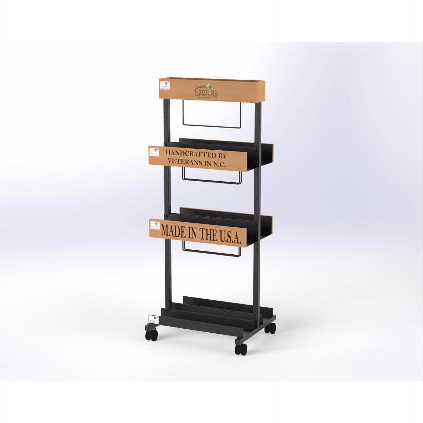 WM Display Group 52 in. H X 20 in. W X 17.5 in. L Black Cutting Board ...