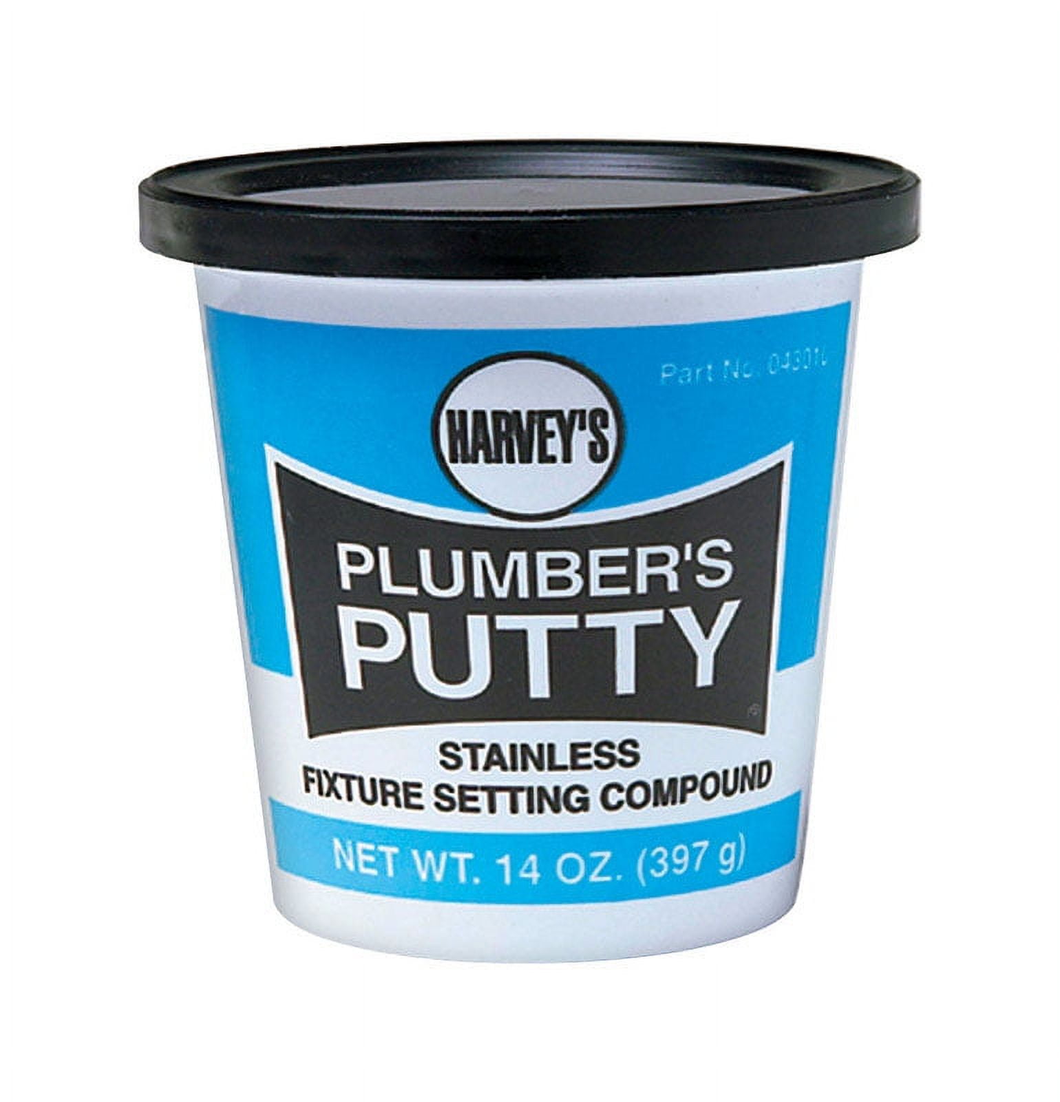 Oatey Stainless Plumber's Putty, Plastic, 14 oz, Off-White, Durable ...