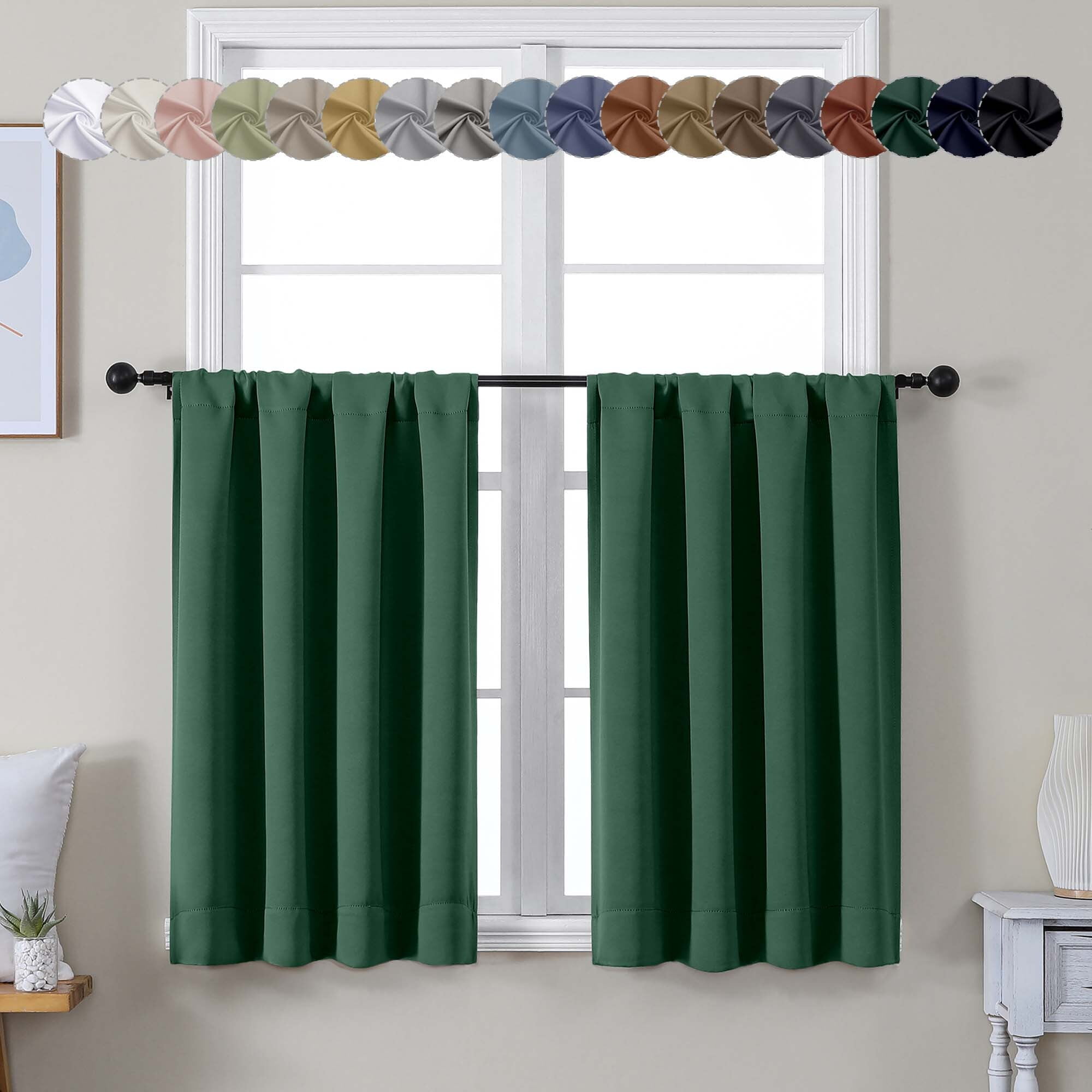 36 Inch Long Blackout Curtains