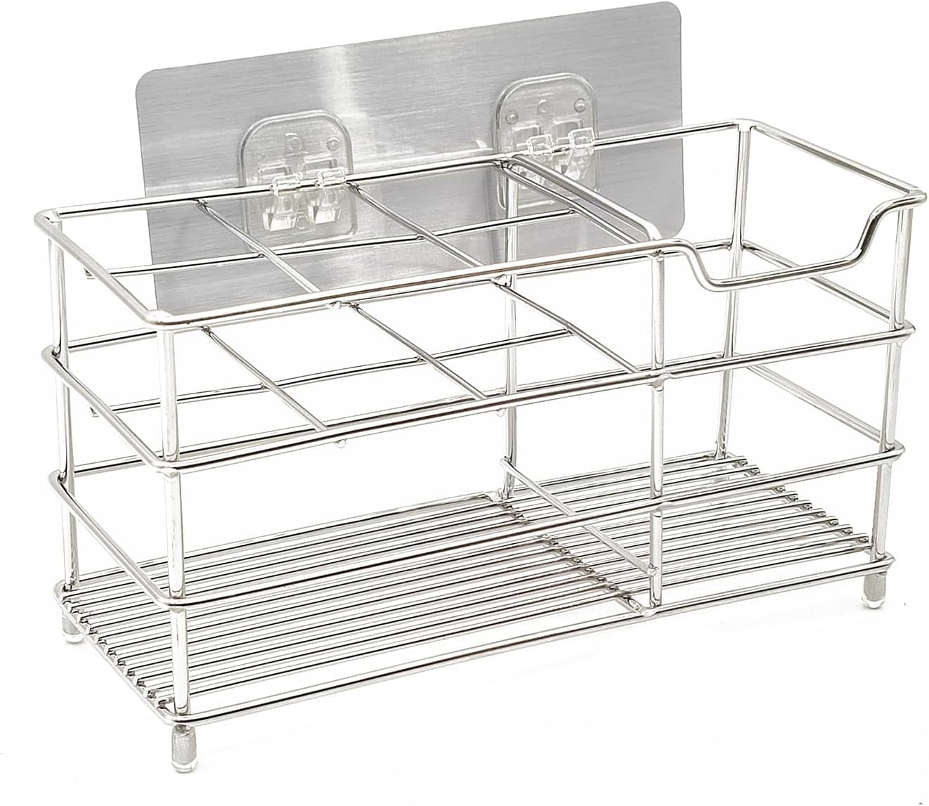 WM Stainless Steel Metal Toothbrush Holder, Wall and Vertical Bathroom ...