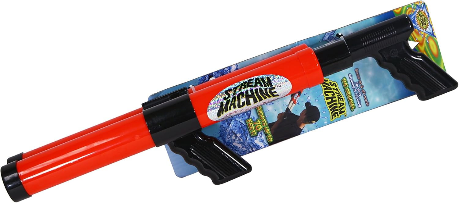 Stream Machine Water Gun Launcher Double Barrel Water Blaster Blue and ...