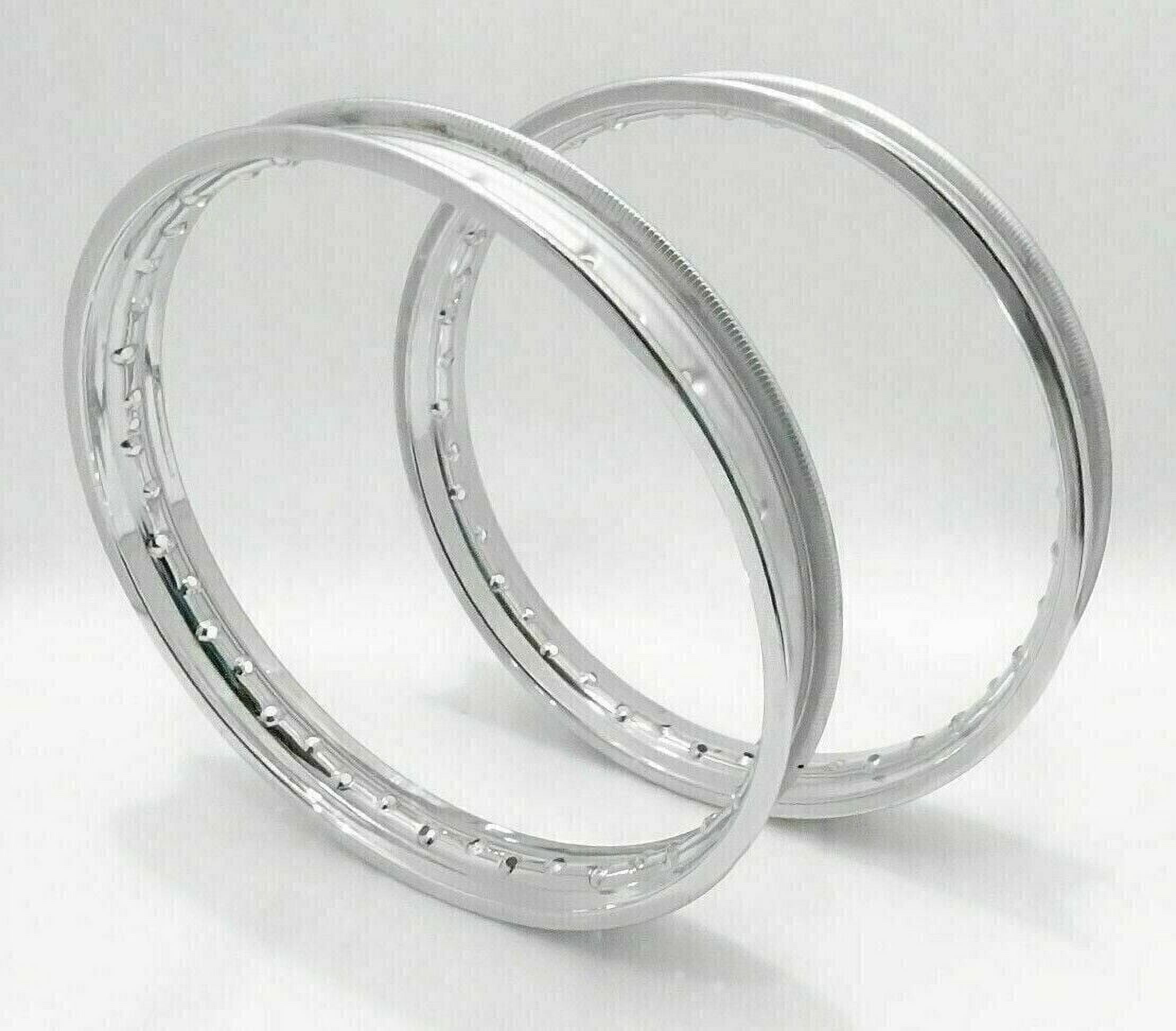 Genric Front and Rear Steel Wheel Rim Pair, 19" Inches 40 Hole, for ...