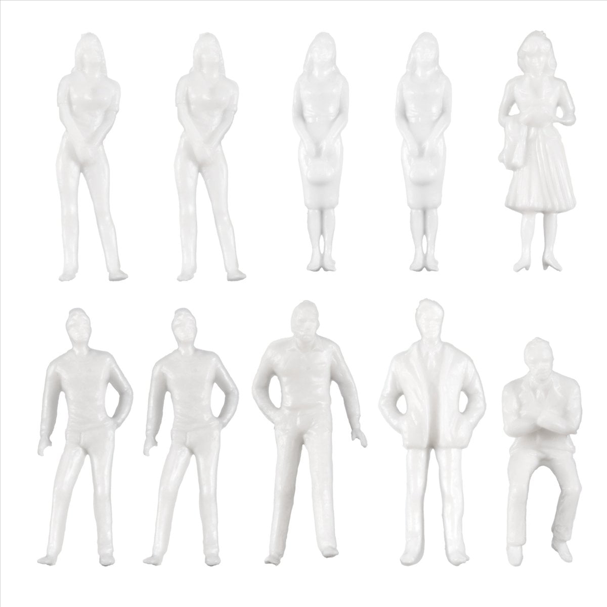 WM25 1:50 White Figures Architectural Model Human Scale HO Model ...