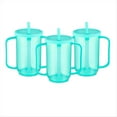 WM25 3 Pcs Adult Sippy Cups for Elderly, 12 Oz Plastic Spill Proof Cups ...