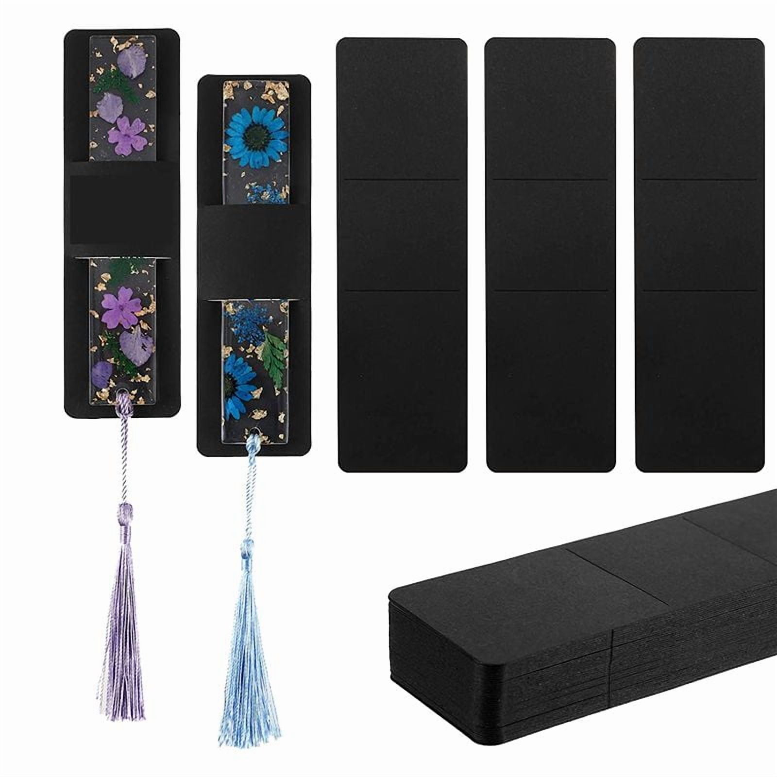 WM25 50 Pcs Resin Bookmark Holder 5.9 X 1.8 Inches Bookmark Sleeves DIY ...