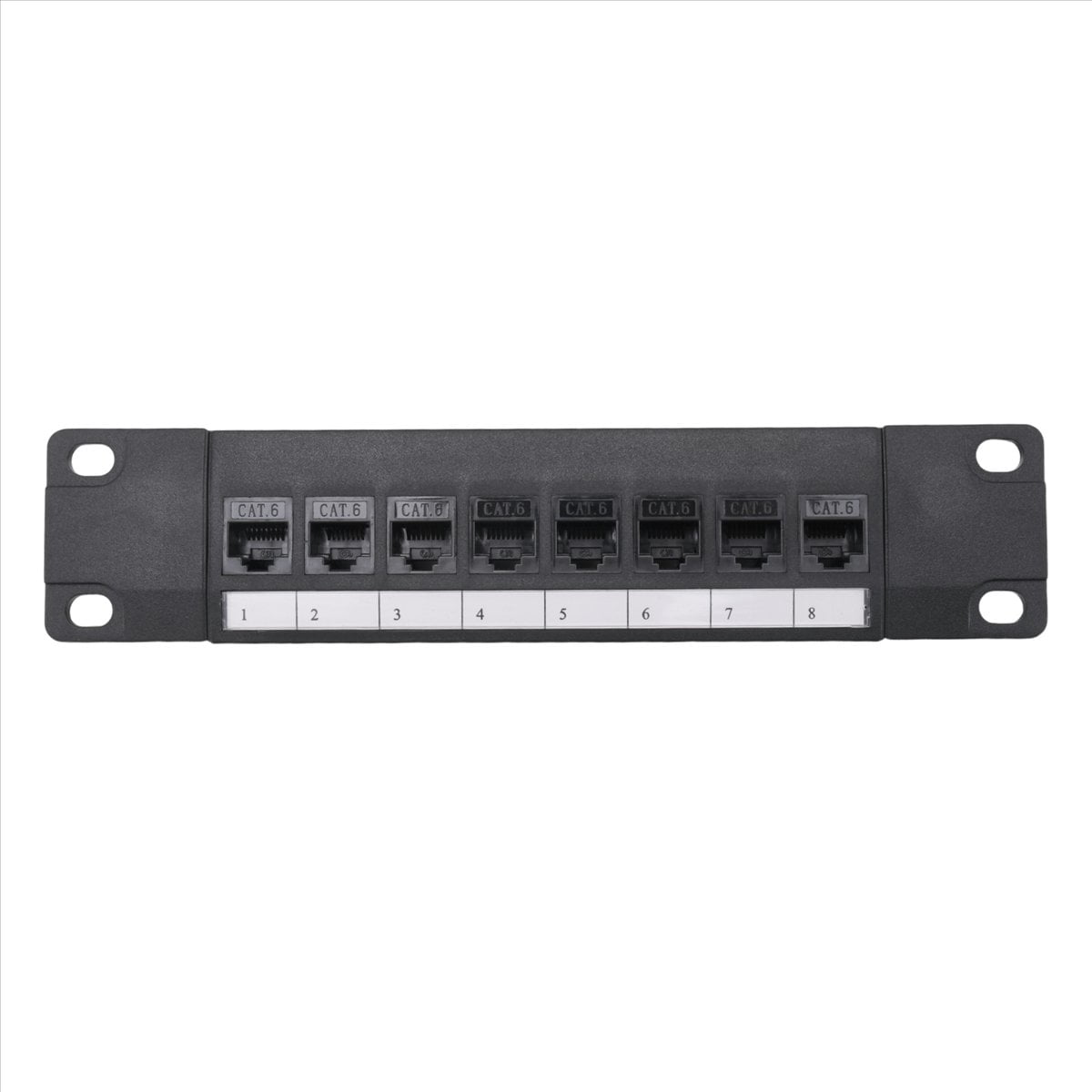 WM25 8 Port Straight-Through CAT6 Patch Panel RJ45 Network Cable ...