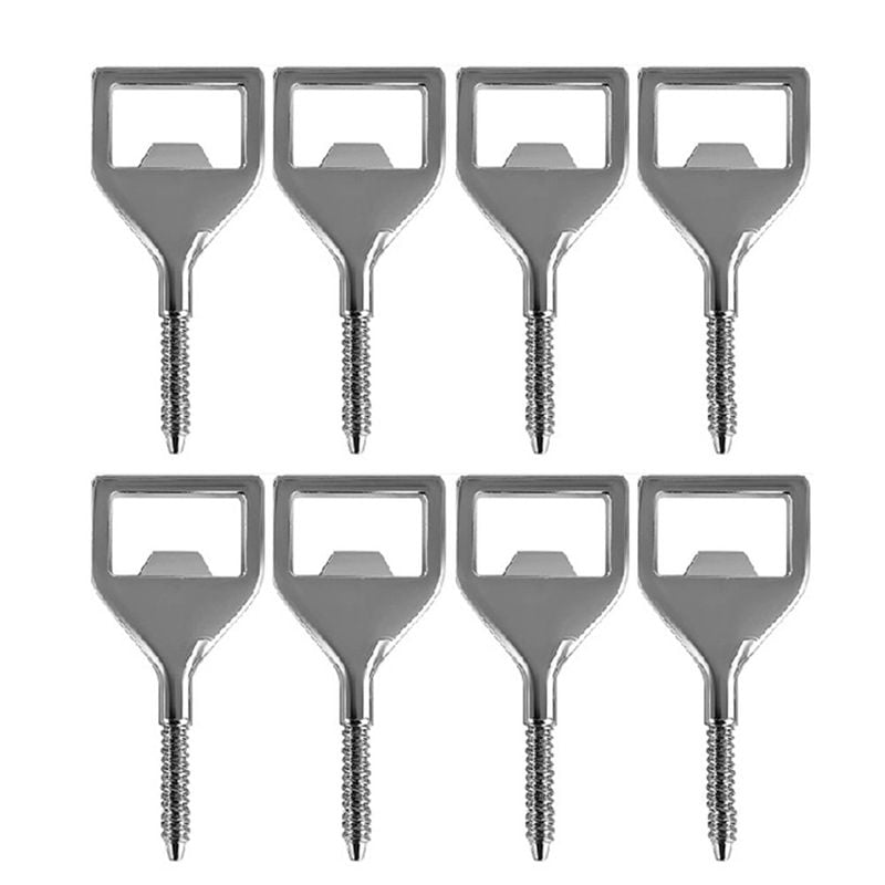 WM25 Metal Bottles Opener Kits 8 Pack Blank Stainless Steel Opener ...