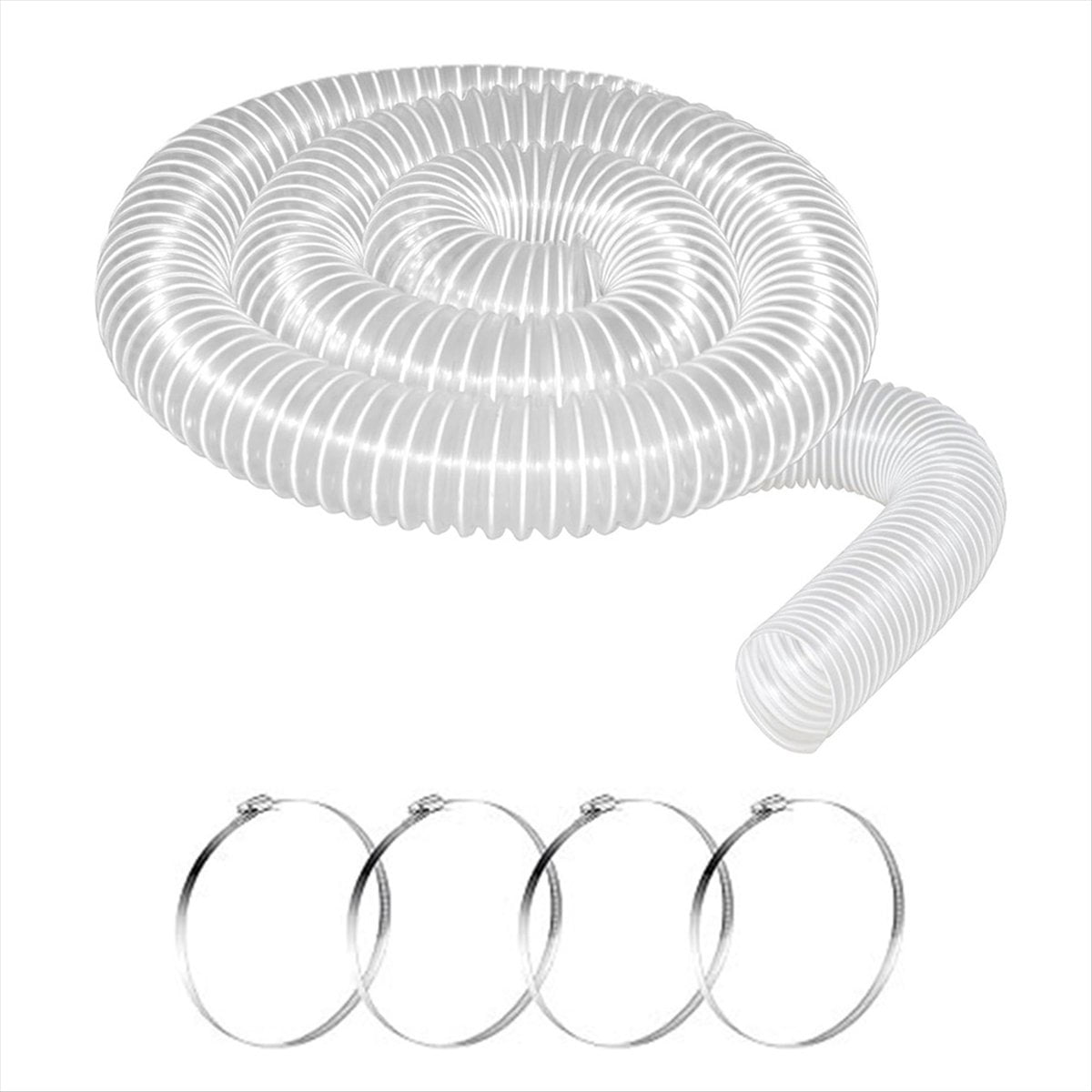 WM25 PVC Dust Collection Hose & 2 1/2In Ports 10Ft,Dust Collection Hose ...