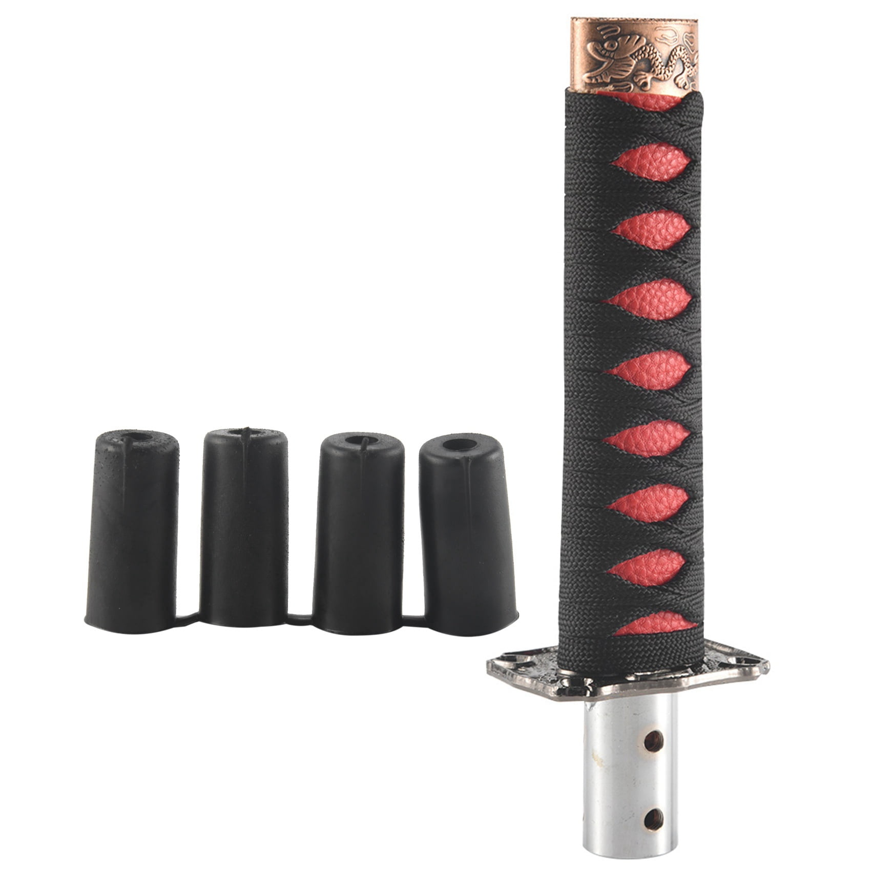 WM25 Universal Samurai Sword Gear Shift Knob Shifter Katana Metal Black ...