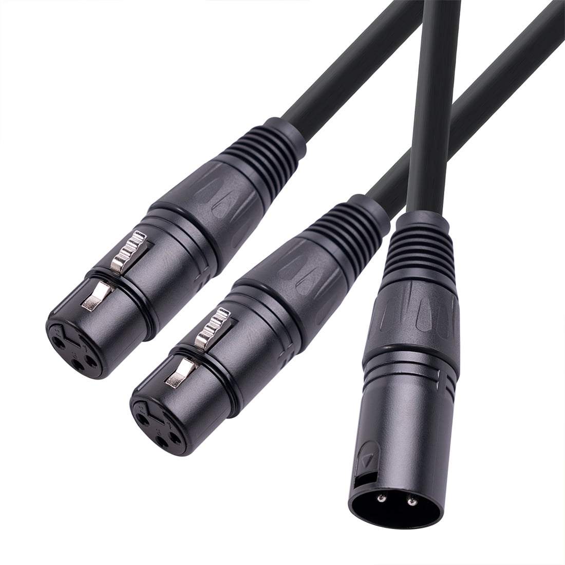 WM25 XLR Y-Splitter Cable, XLR Male to Dual XLR Female Mic Combiner Y ...