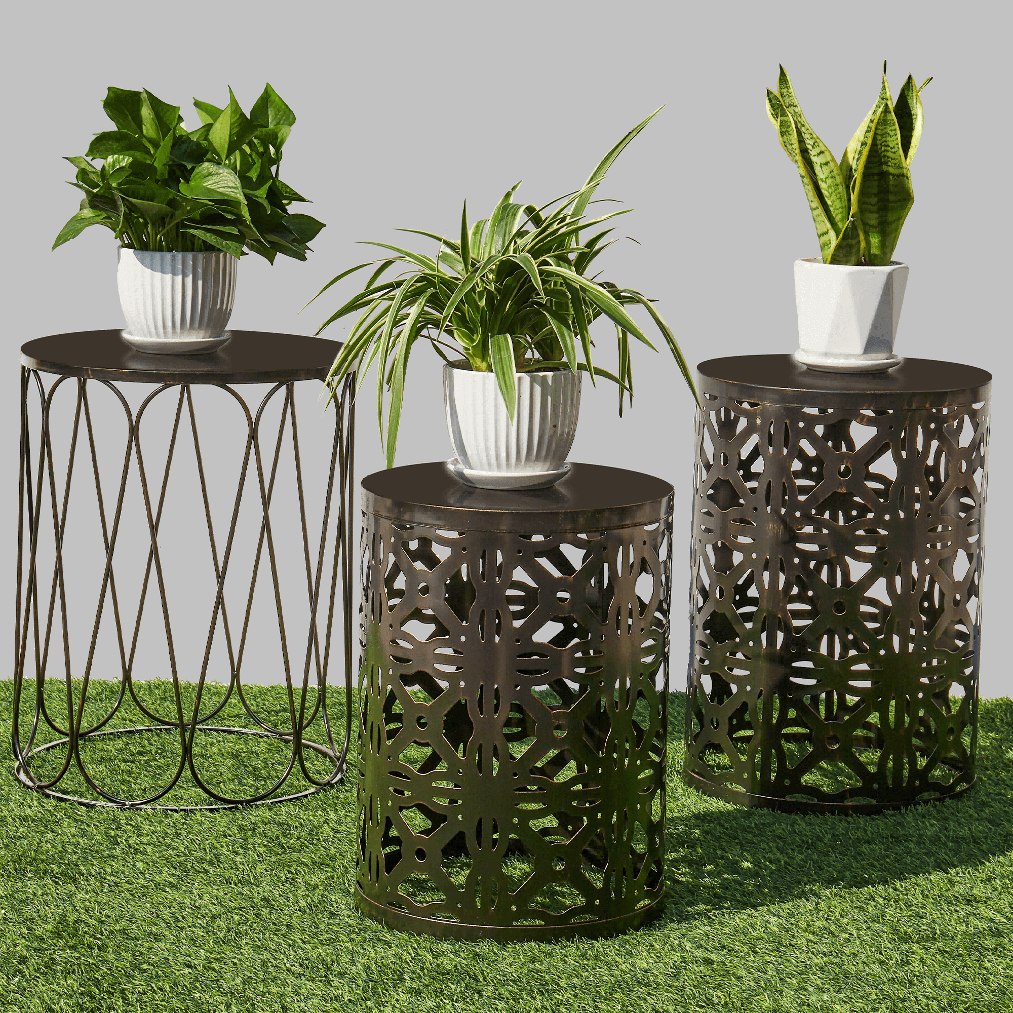 WM25S3BRONZE End Tables - Walmart.com