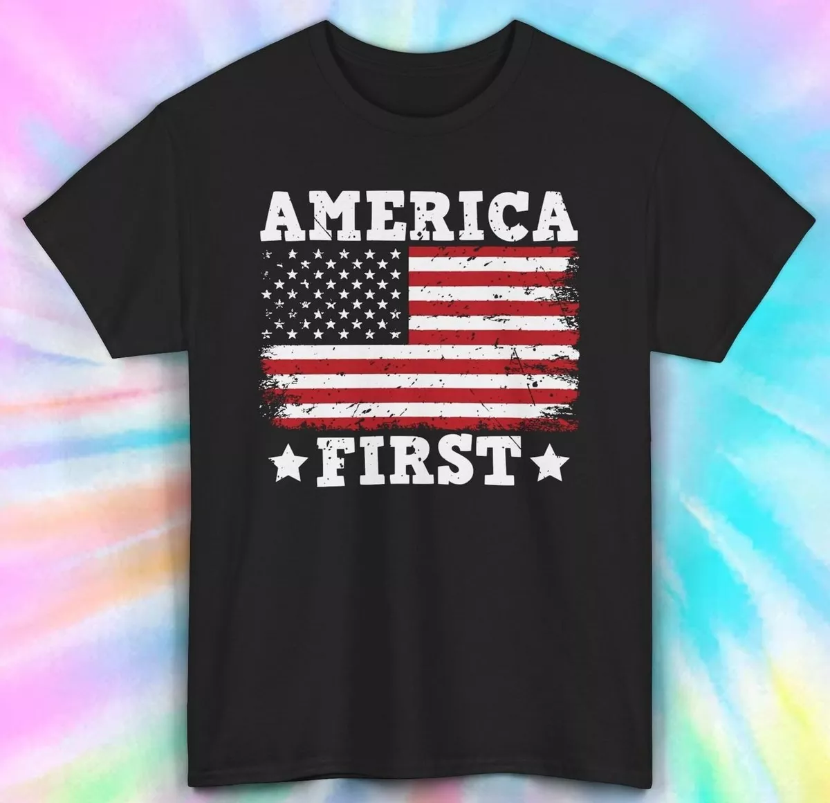 Hot Trending T-Shirt With America First Shirt | Usa Flag Design Design ...