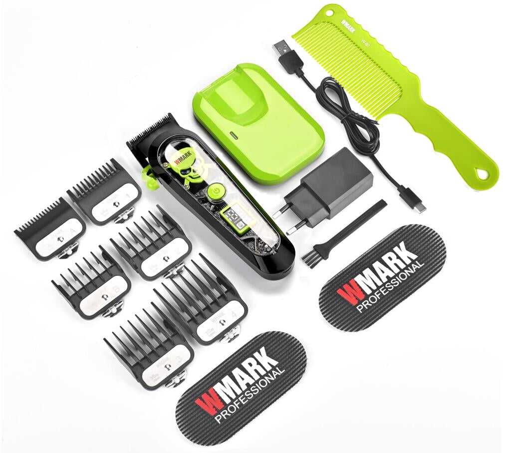 WMARK NG-130 Wireless Charging Hair Clipper High Speed Professional ...