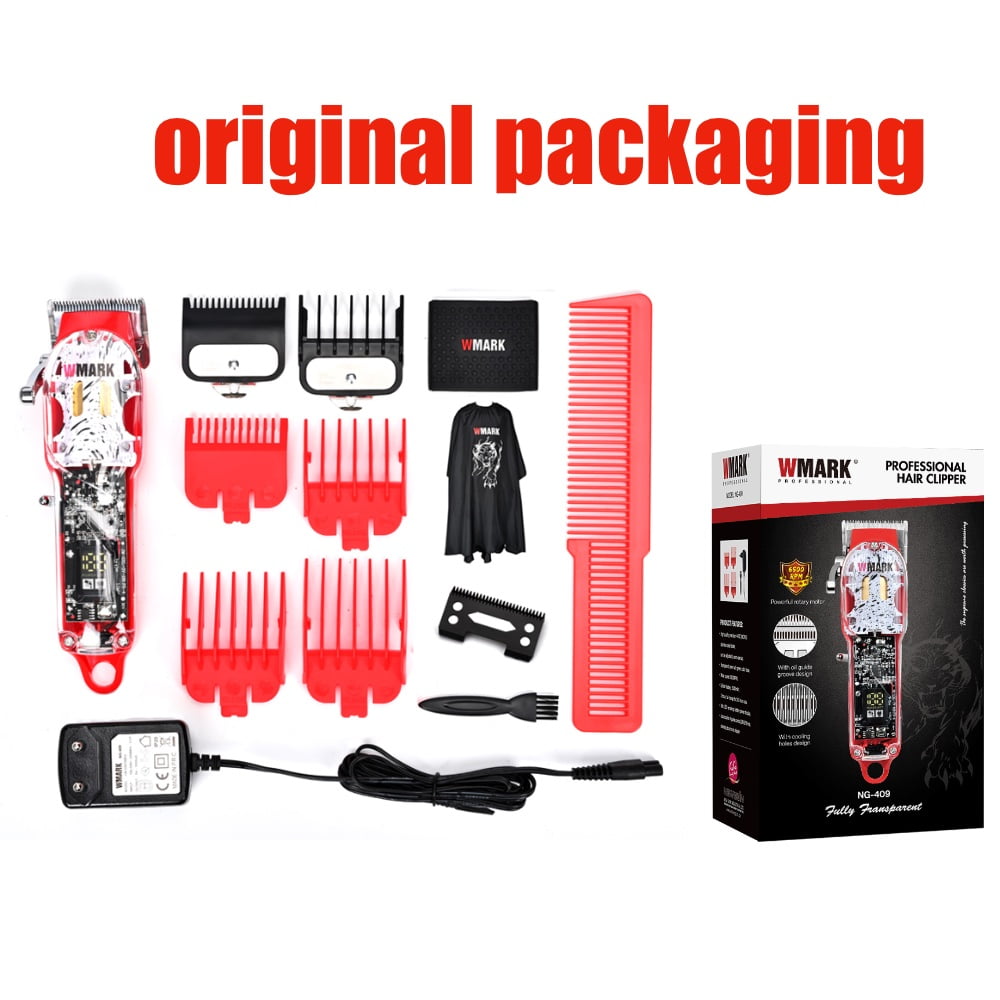 WMARK NG-409 Red Color Transparent Style Professional Rechargeable ...